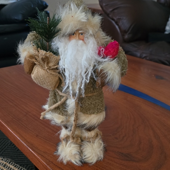 Holiday | Rustic Santa Claus Figurine With Brown And Tan Details | Poshmark